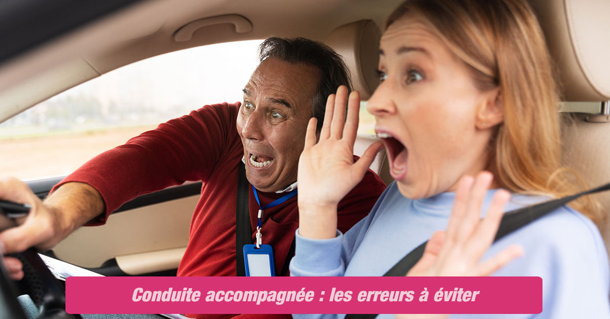 Les erreurs courantes à éviter pendant la conduite accompagnée